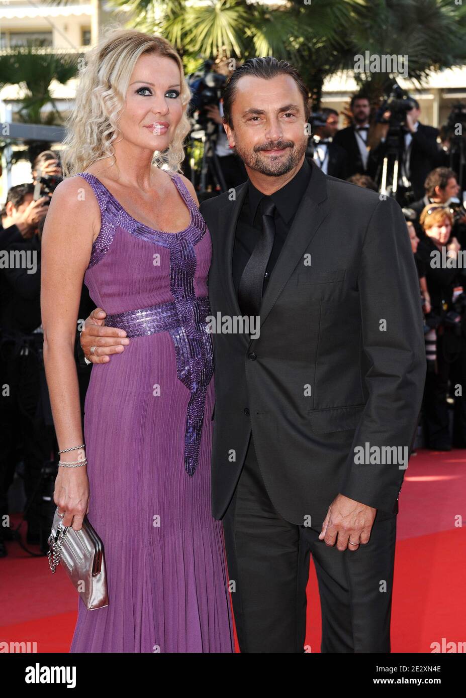 Henri Leconte and his wife arriving at the screening of 'Biutiful ...