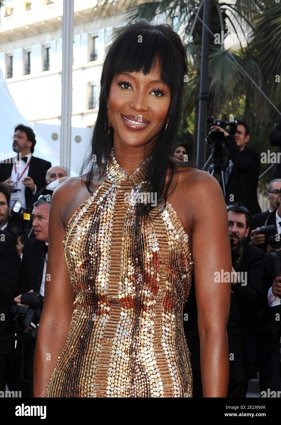 Naomi Campbell arriving at the screening of 'Biutiful' presented in ...