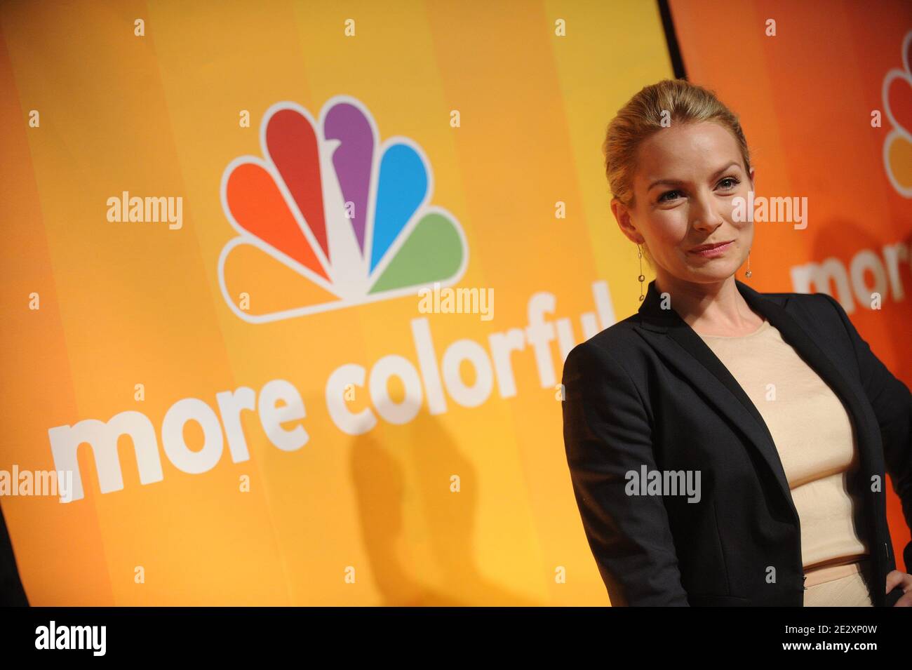 Becki Newton attends the NBC Upfront, showcasing a broad spectrum of ...
