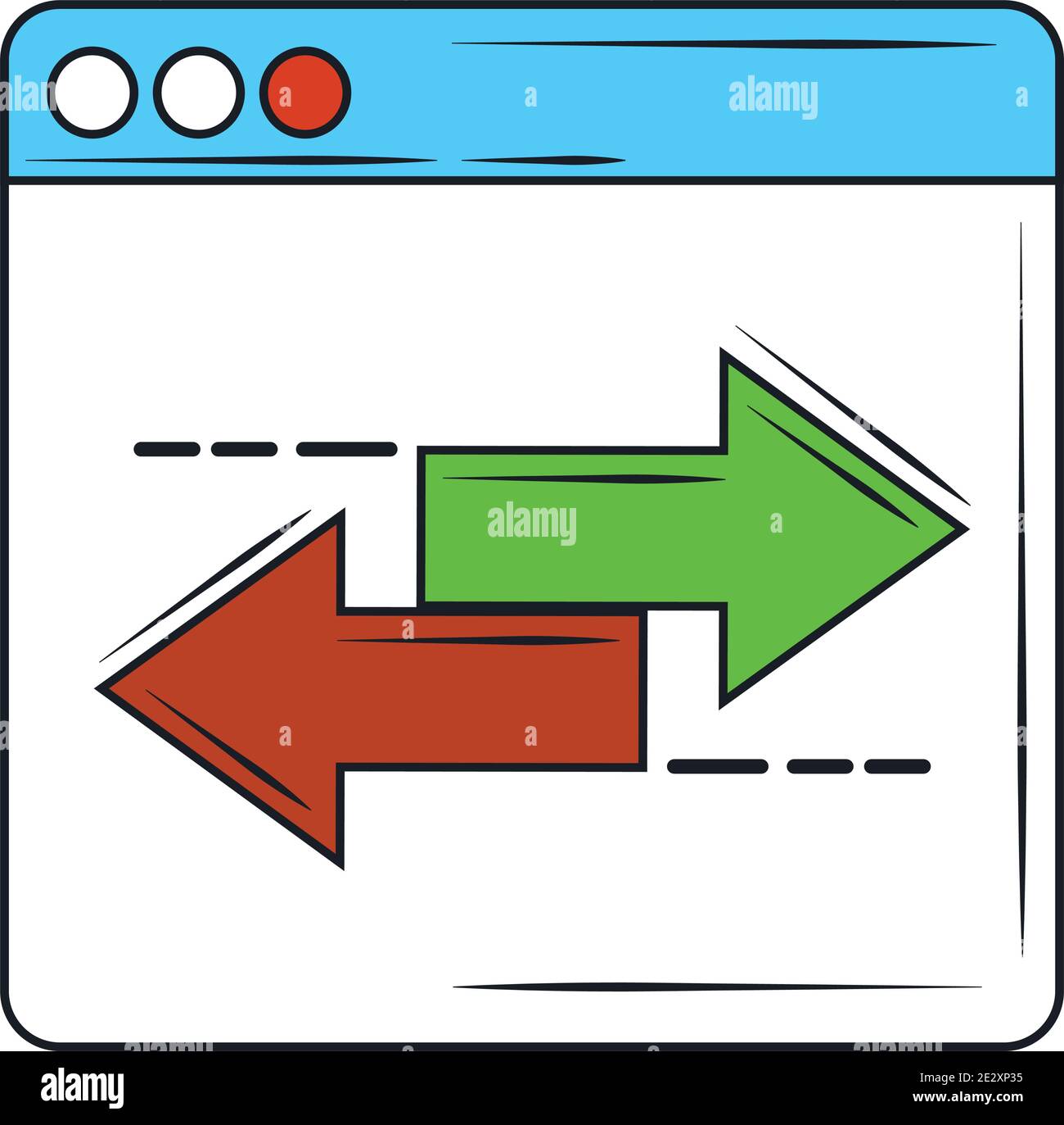 web development process creation digital software vector illustration ...