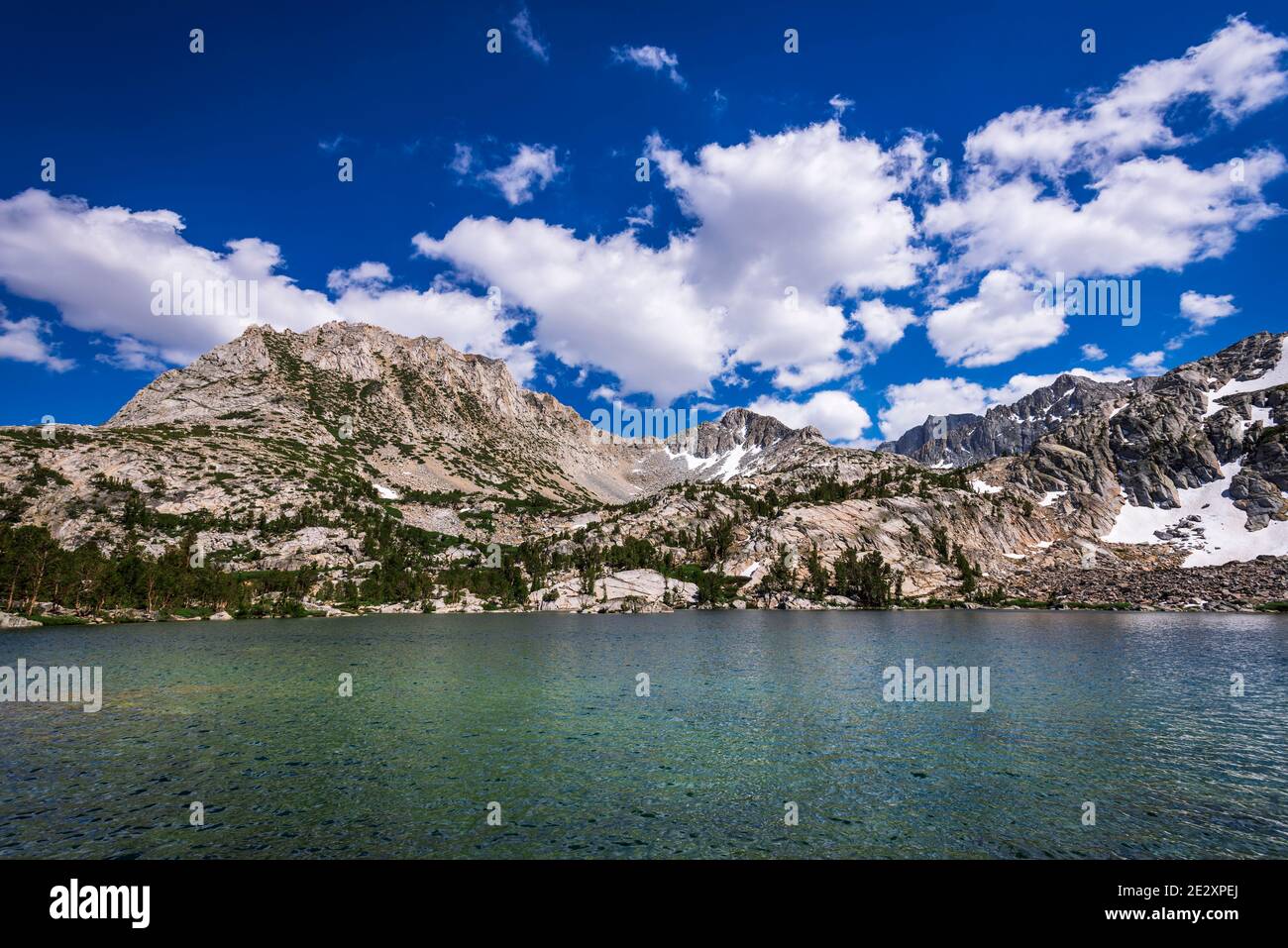 Treasure Lake under the Sierra Crest, John Muir Wilderness, Sierra ...
