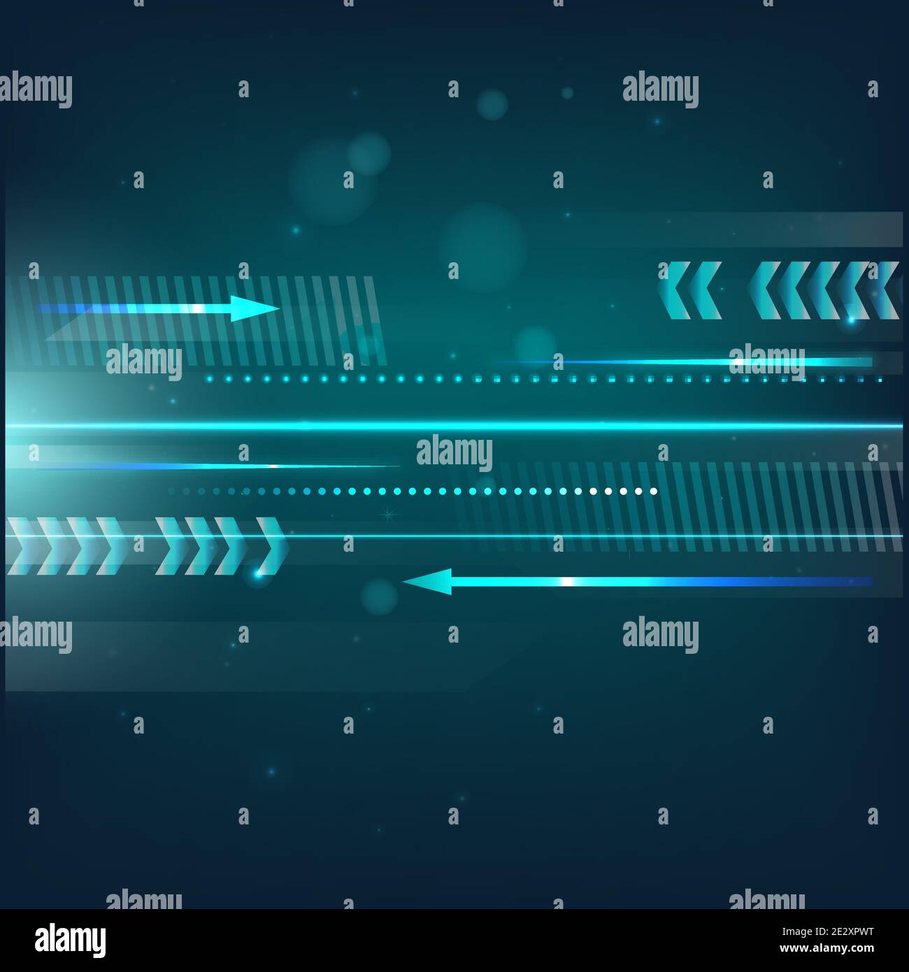 Arrow, Abstract technology background - Vector. Simple composition ...