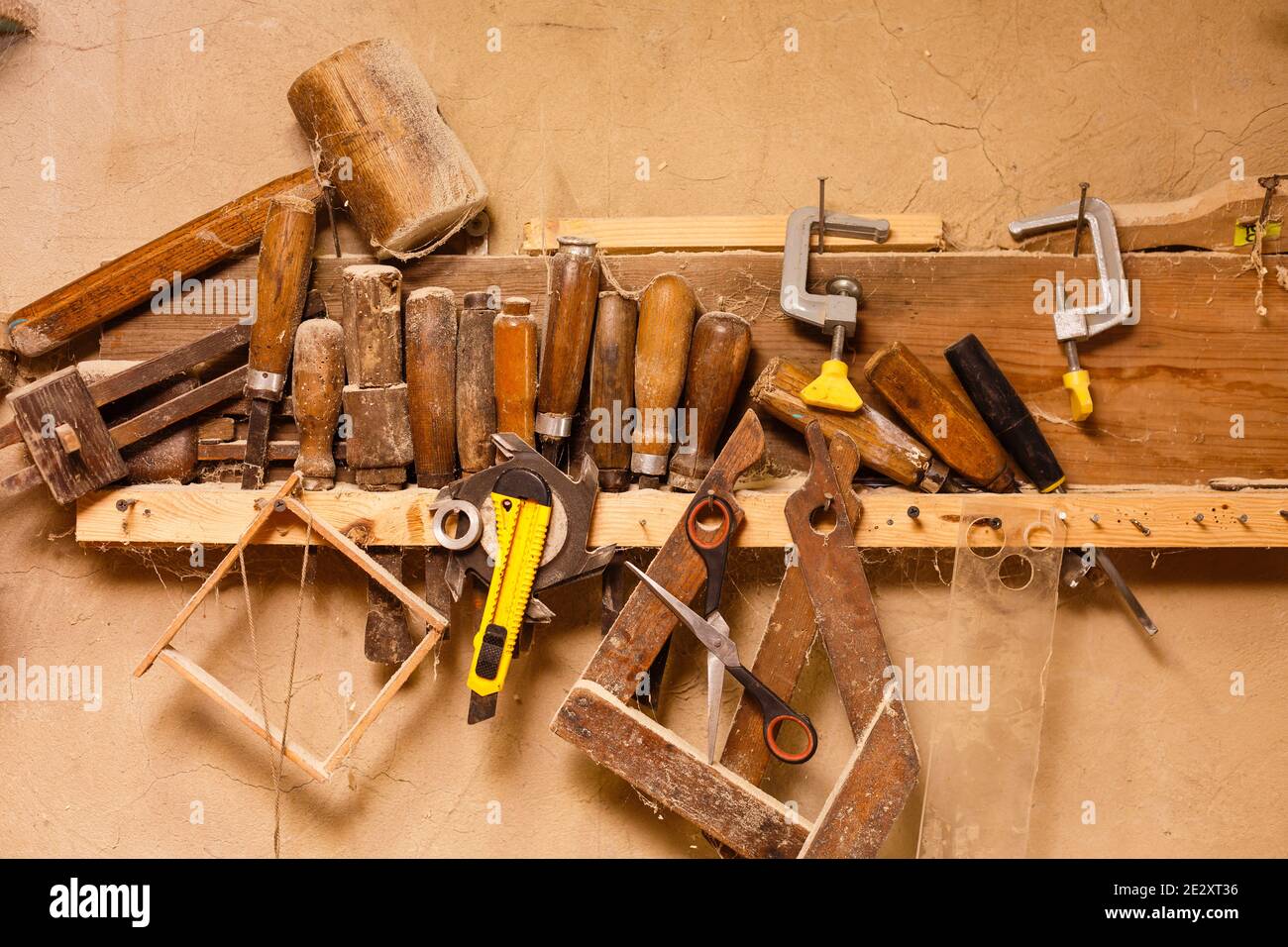 old garage full of tools and stuff Stock Photo - Alamy