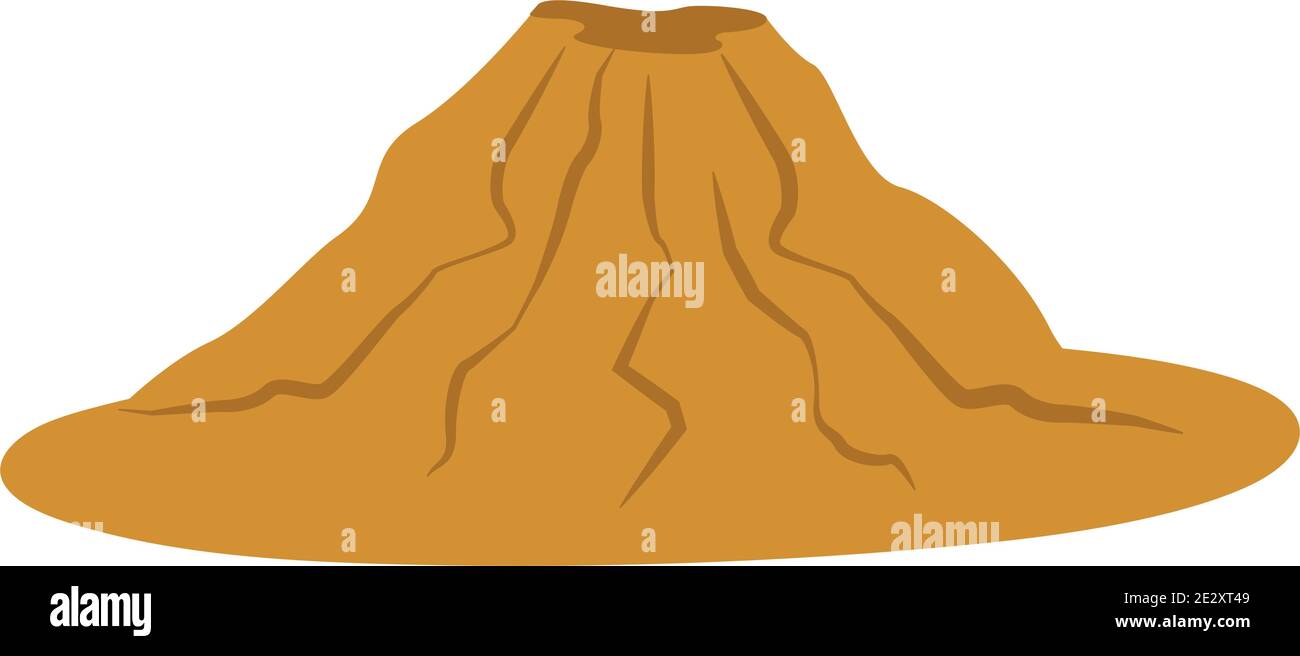 cartoon anthill nature icon in isolated style vector illustration Stock ...