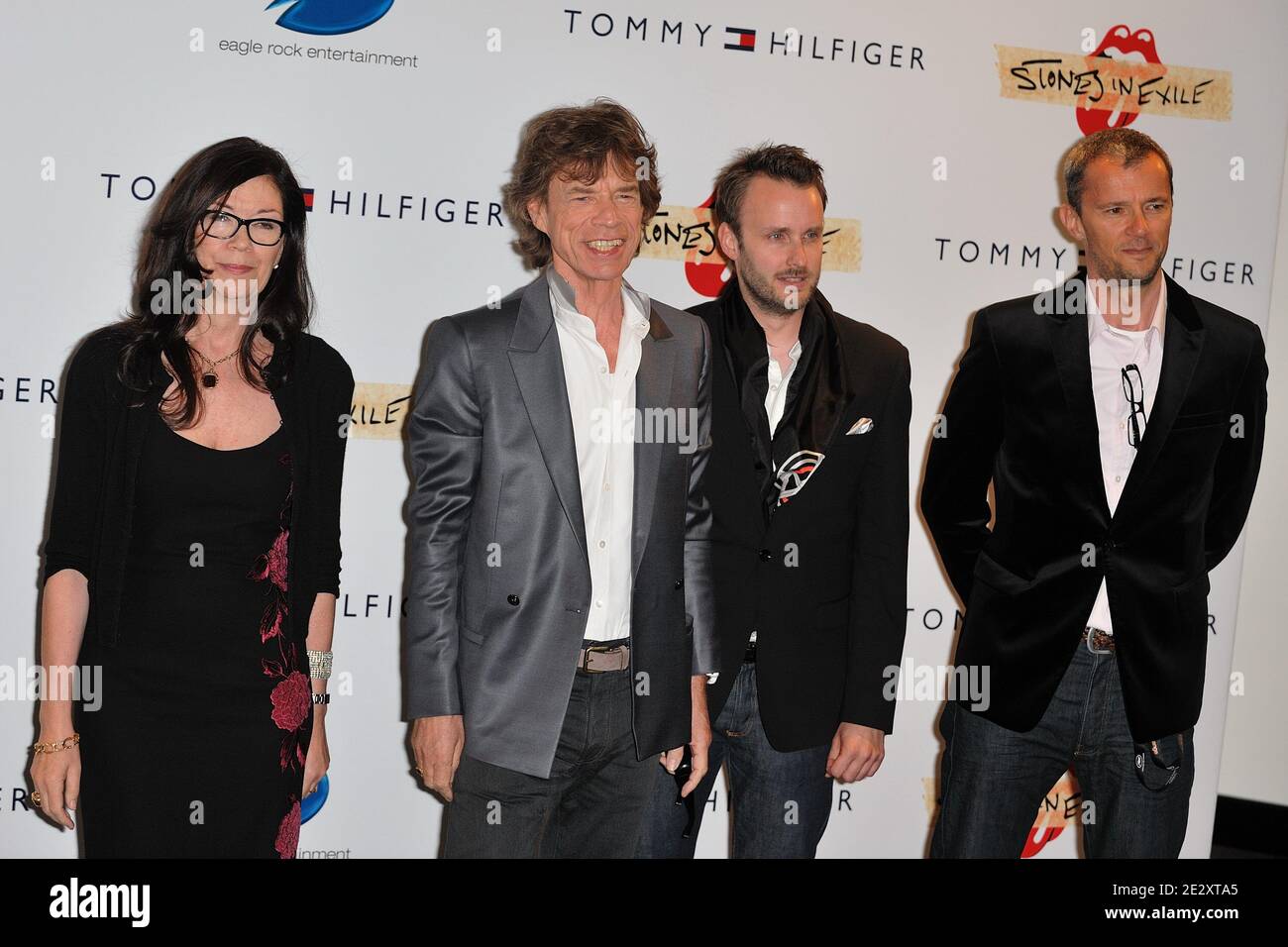 Rolling Stones frontman Mick Jagger alongside director Stephen Kijak ...