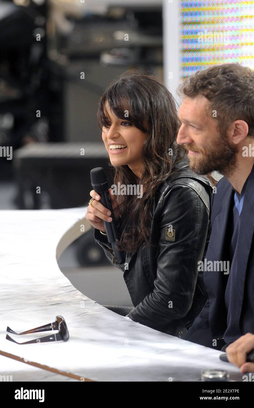 Michelle Rodriguez and Vincent Cassel during the broadcasting of 'Le ...