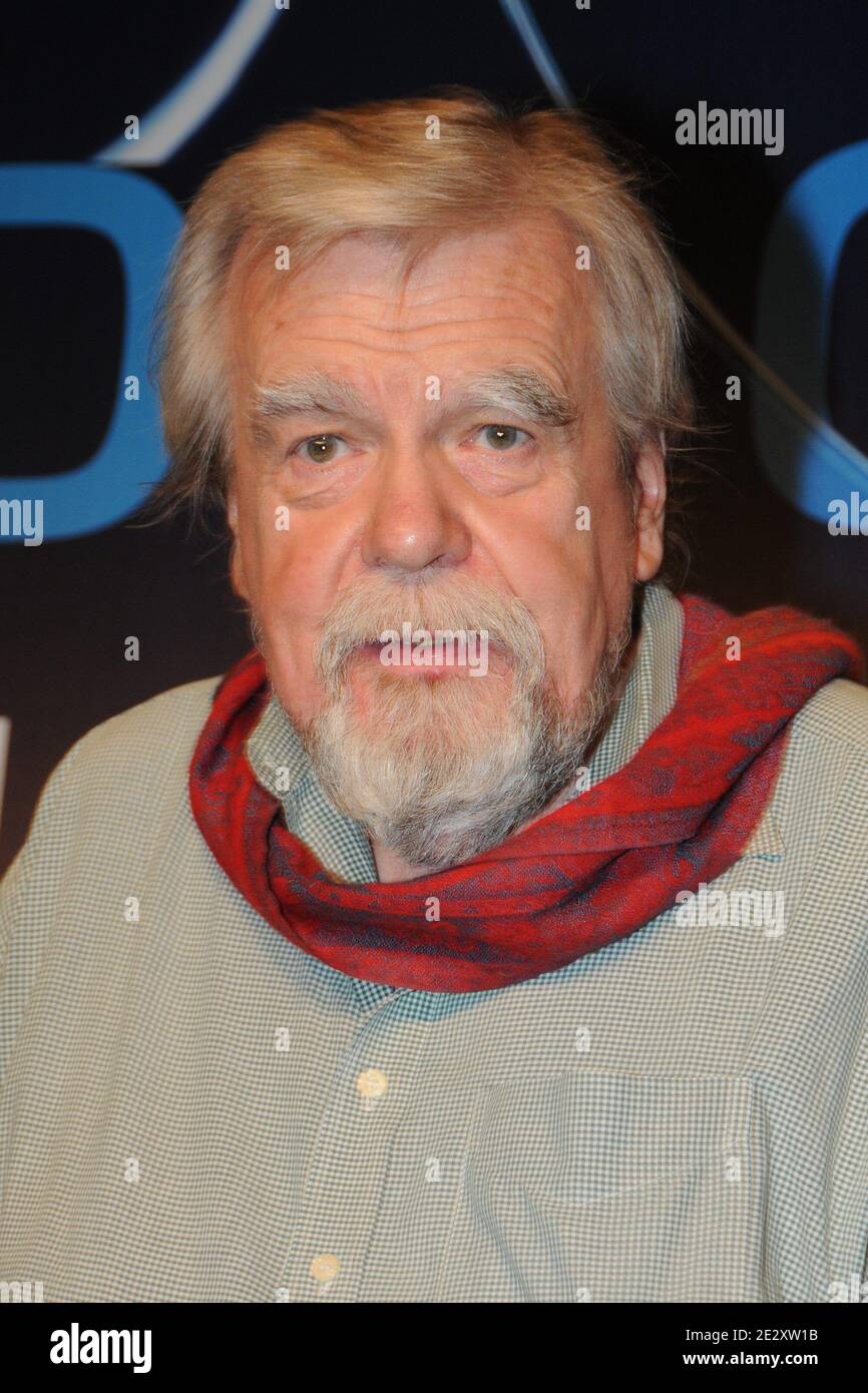 Actor Michael Lonsdale attending the press conference of 'Des hommes et ...