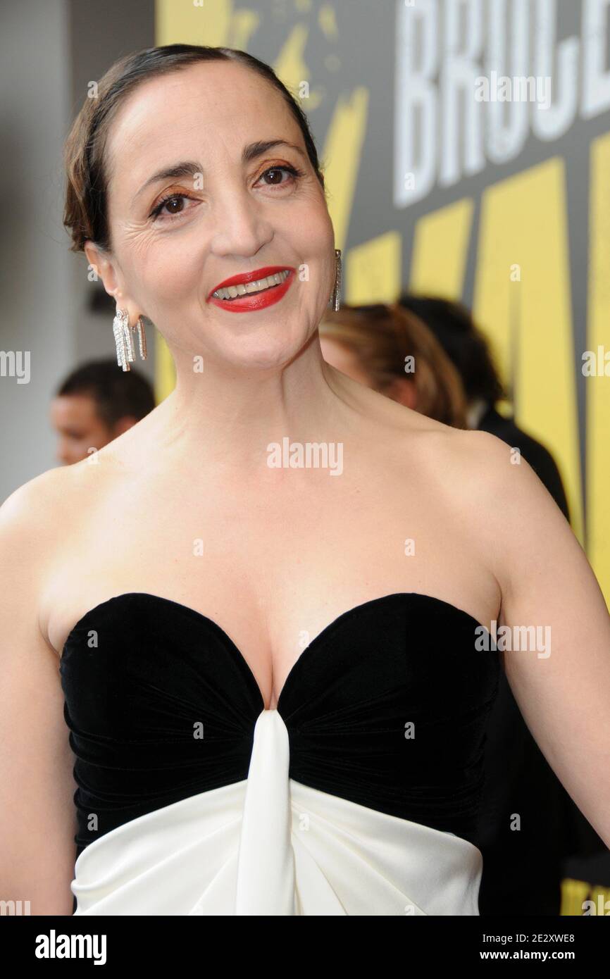 Dominique Blanc is pictured outside the Hotel Majestic during the 63rd ...