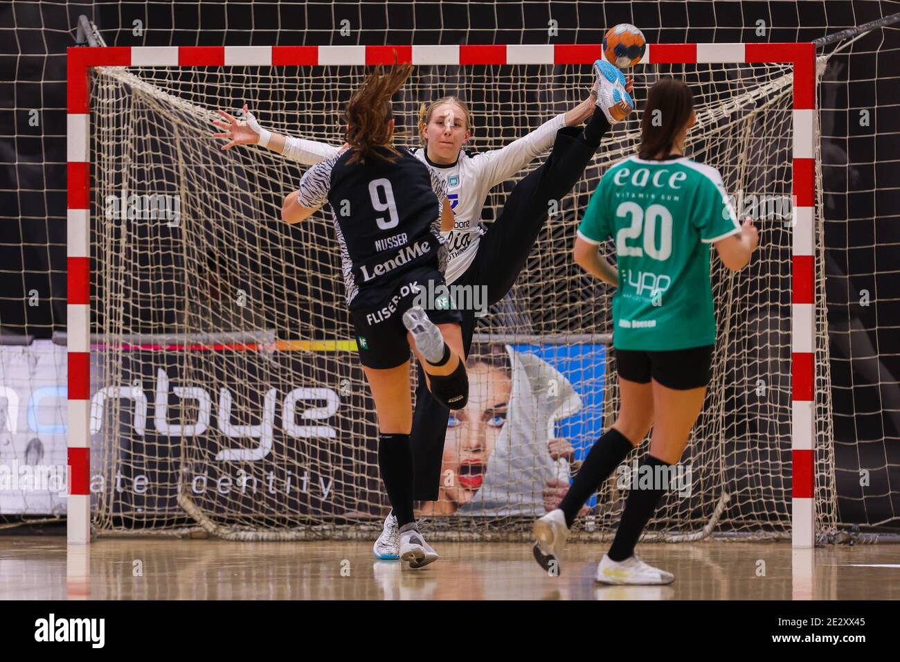 Copenhagen, Denmark. 15th Jan, 2021. Anna Veng (19) of Skanderborg ...