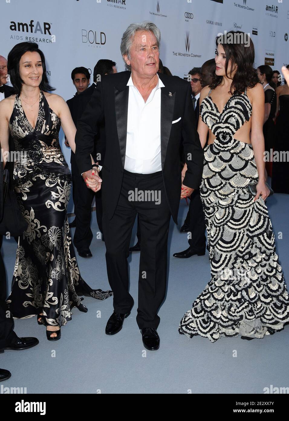 Alain Delon attending the amfAR's Cinema Against AIDS 2010 benefit gala ...