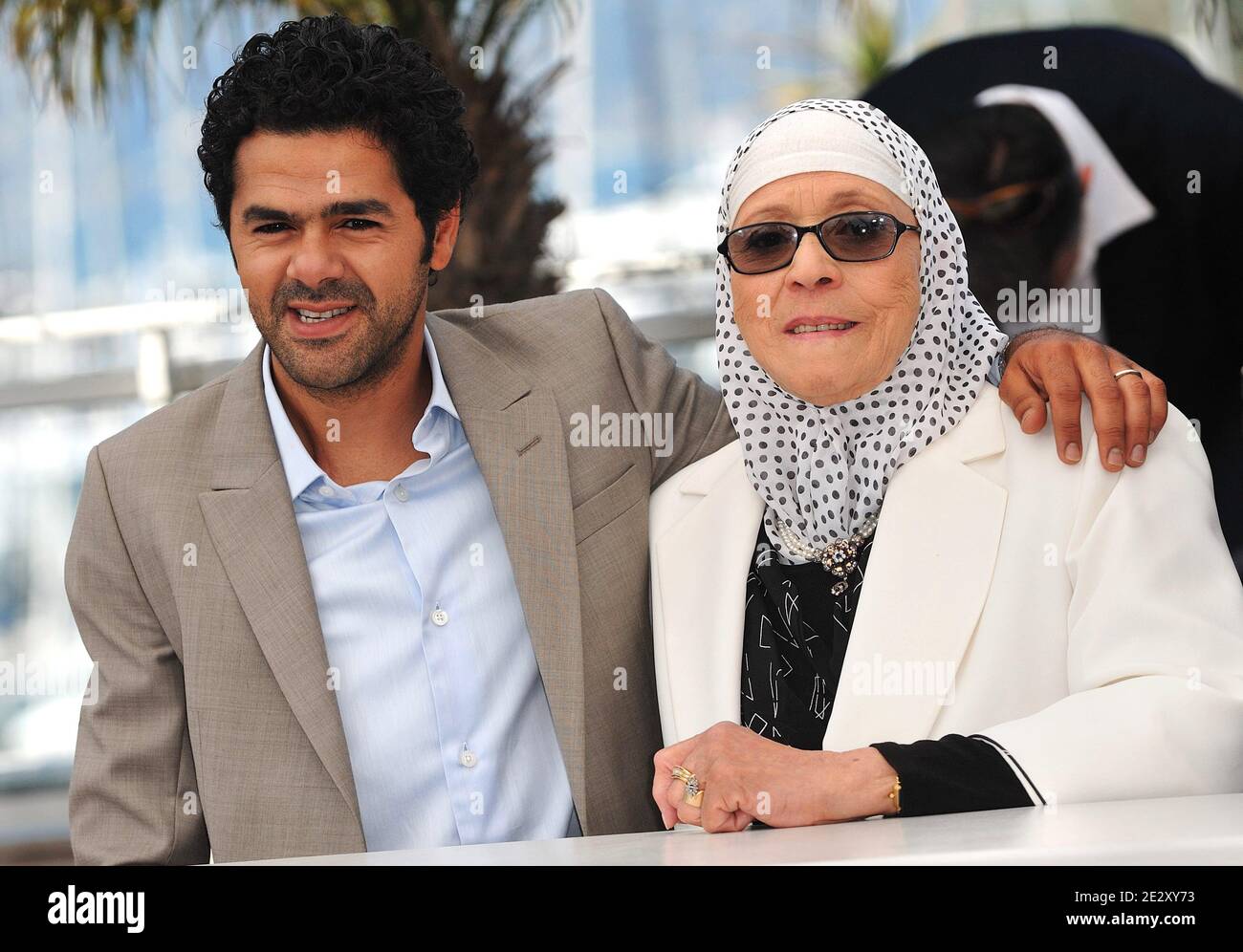 Jamel Debbouze and Chafia Boudraa during the photocall of 'Outside Of ...