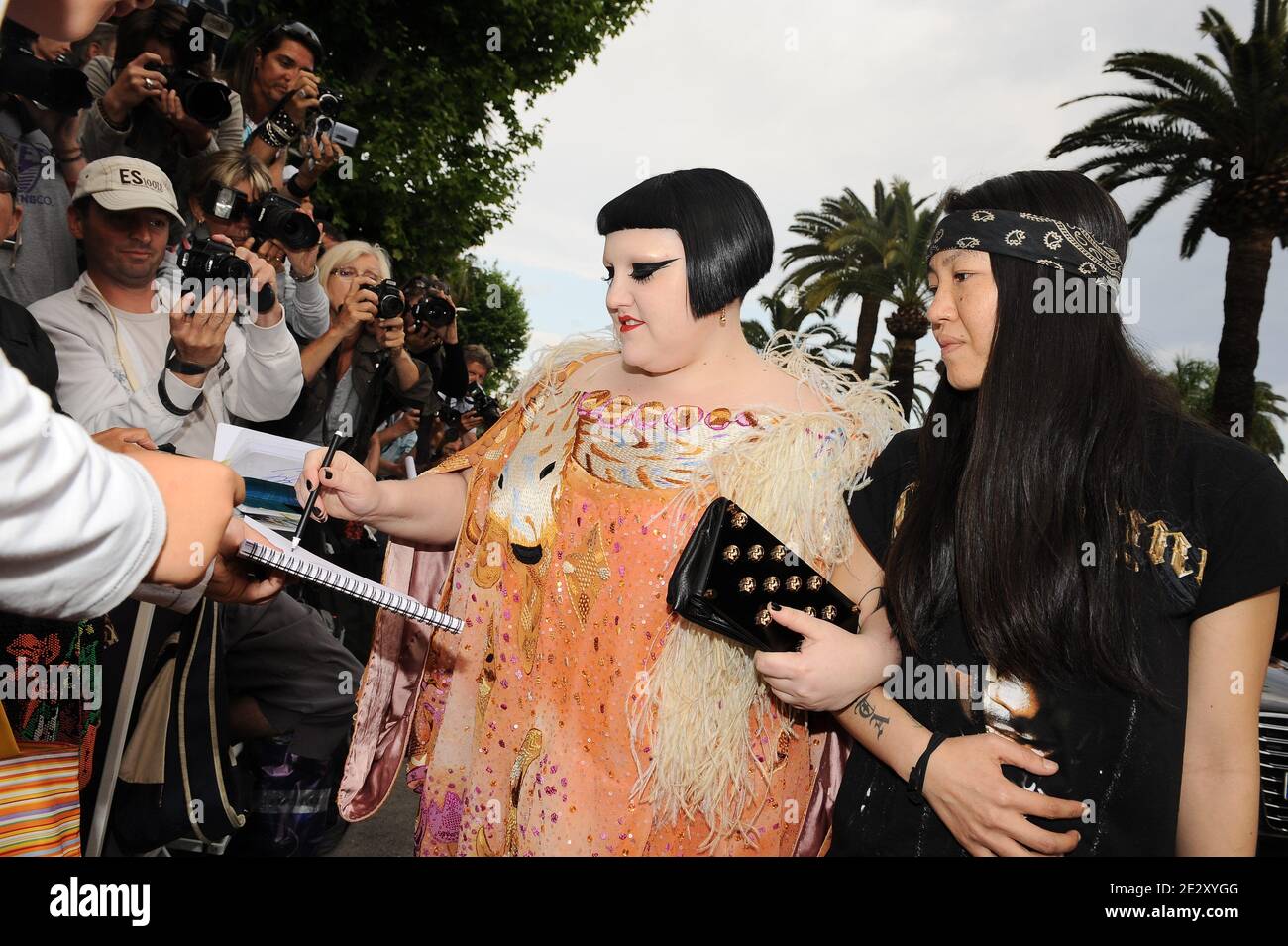 Beth Ditto and Kristin Ogata arriving for the screening of 'Outside Of ...