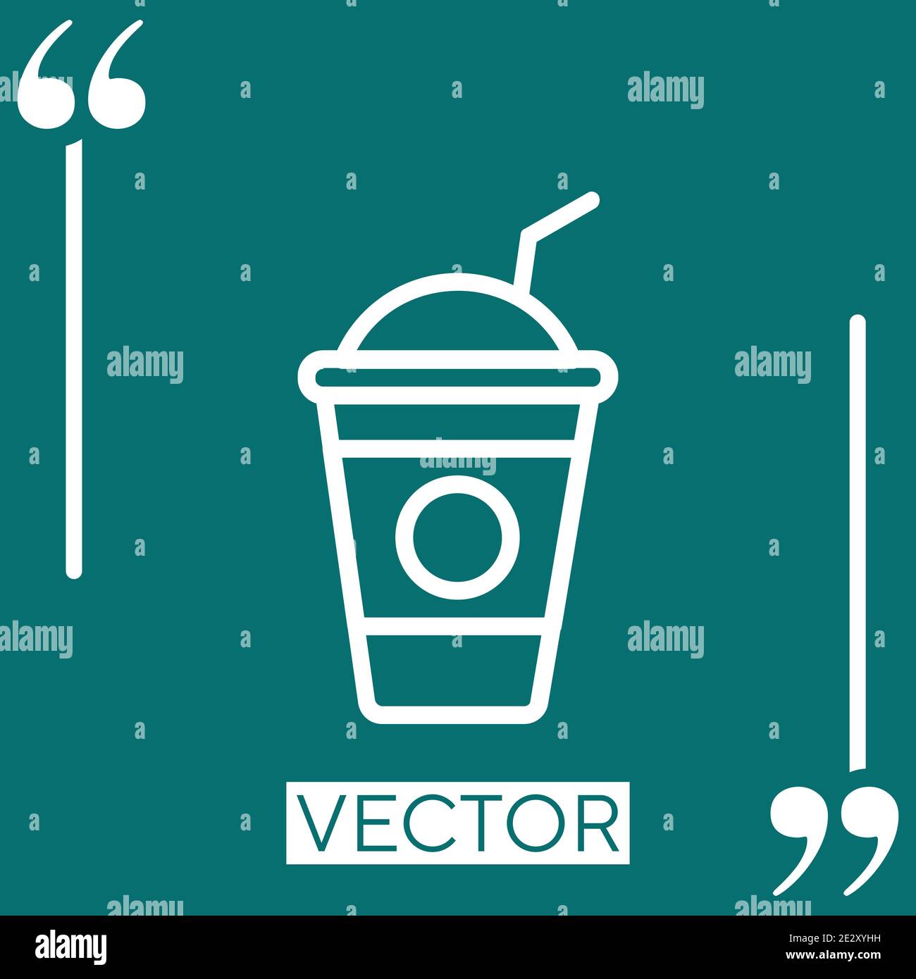 Frozen milkshake Stock Vector Images - Alamy