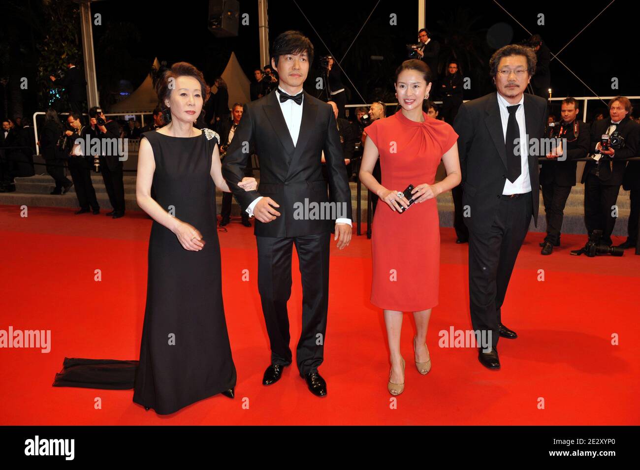 Yuh-Jung Youn, Joonsang Yu, Jiwon Ye, Sangsoo Hong attending the 'Uncle ...