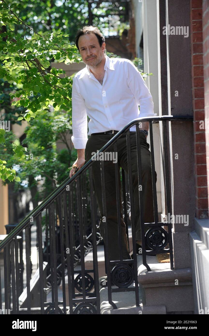 French writer Marc Levy poses for our photographer in New York City, NY ...