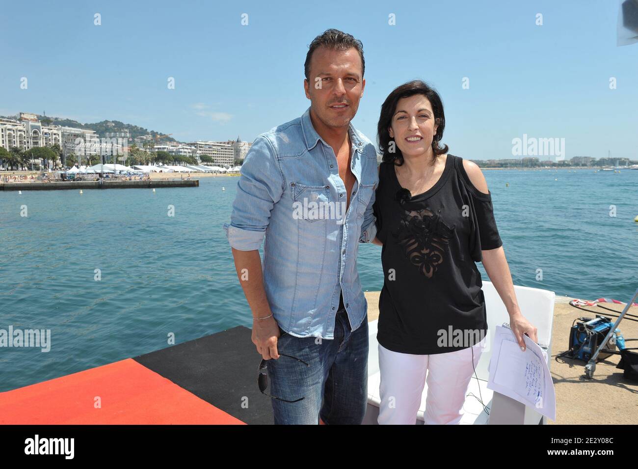 Jean Roch and Ruth Elkrief during the 63rd Cannes Film Festival in ...