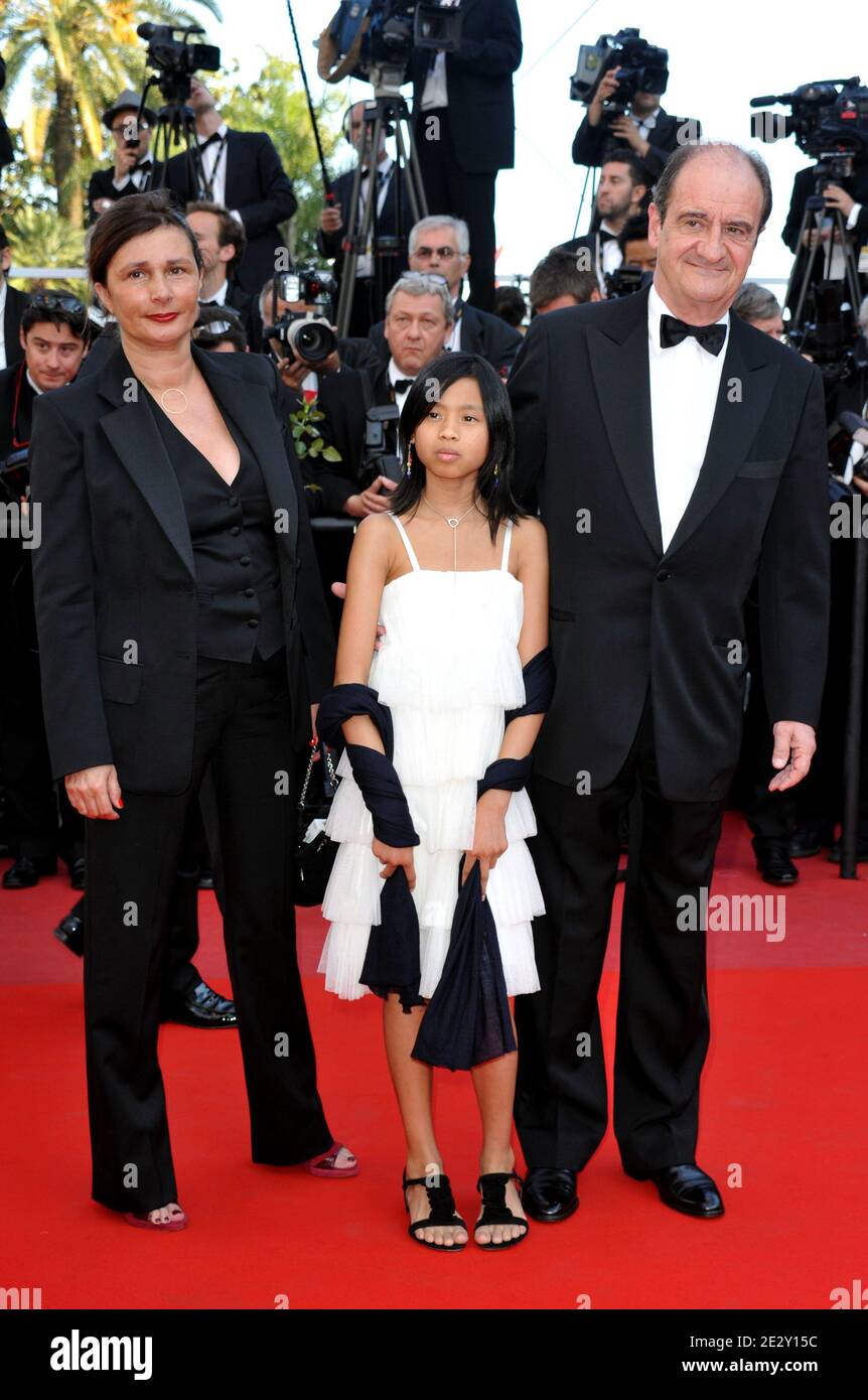 Pierre Lescure and his family arriving for the screening of 'The Three ...