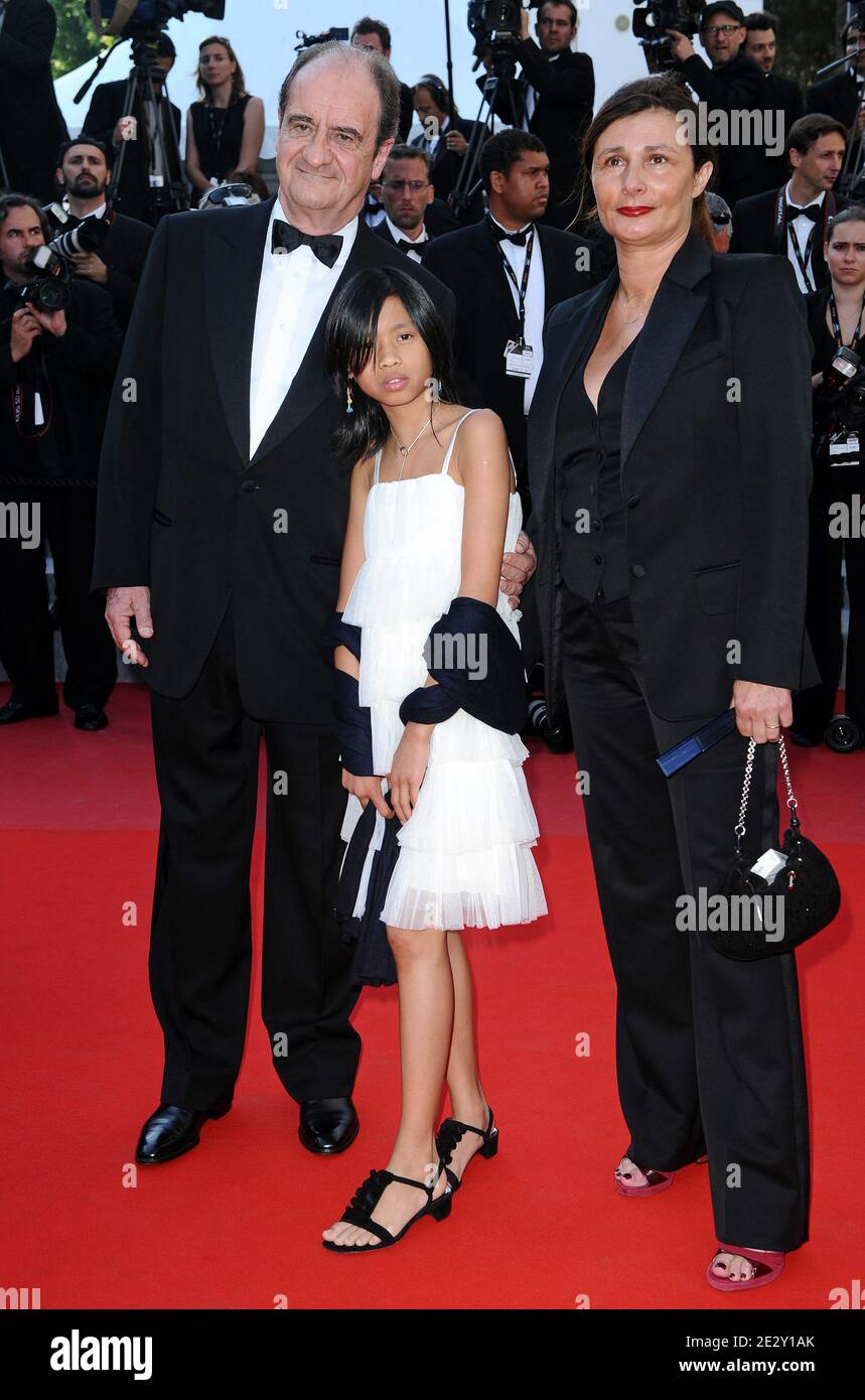 Pierre Lescure and his family arriving for the screening of 'The Three ...