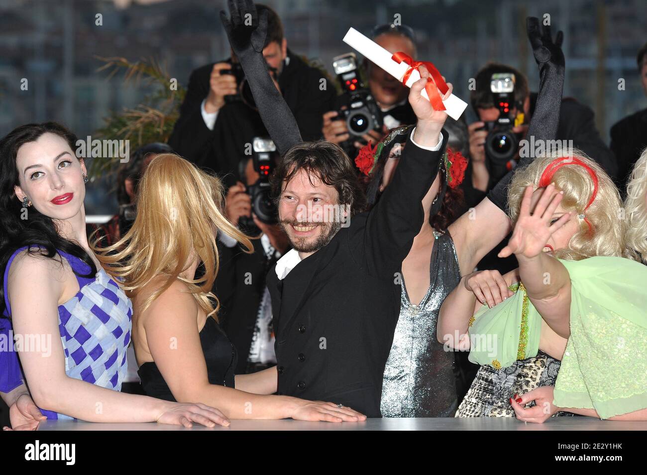 "Actresses Miranda Colclasure (Mimi Le Meaux), Linda Marraccini (Dirty ...