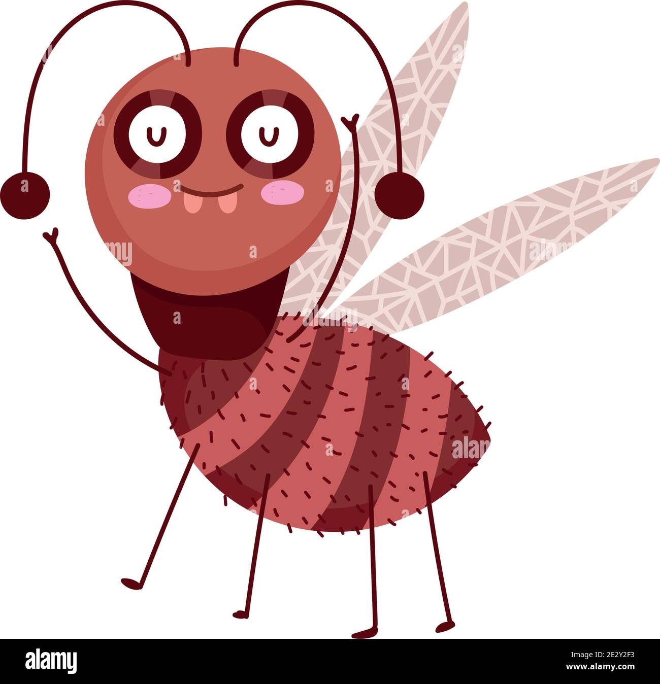 funny bug ant icon cartoon in isolated style vector illustration Stock ...