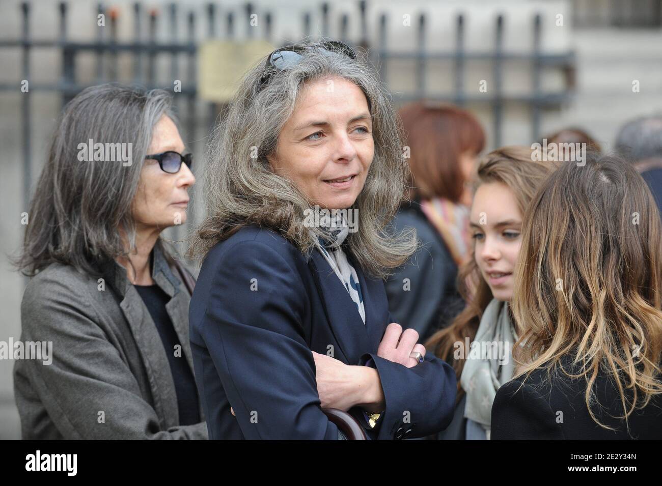 Patrice Laffont's wife Valerie (C) and previous wife, Axelle's mother ...