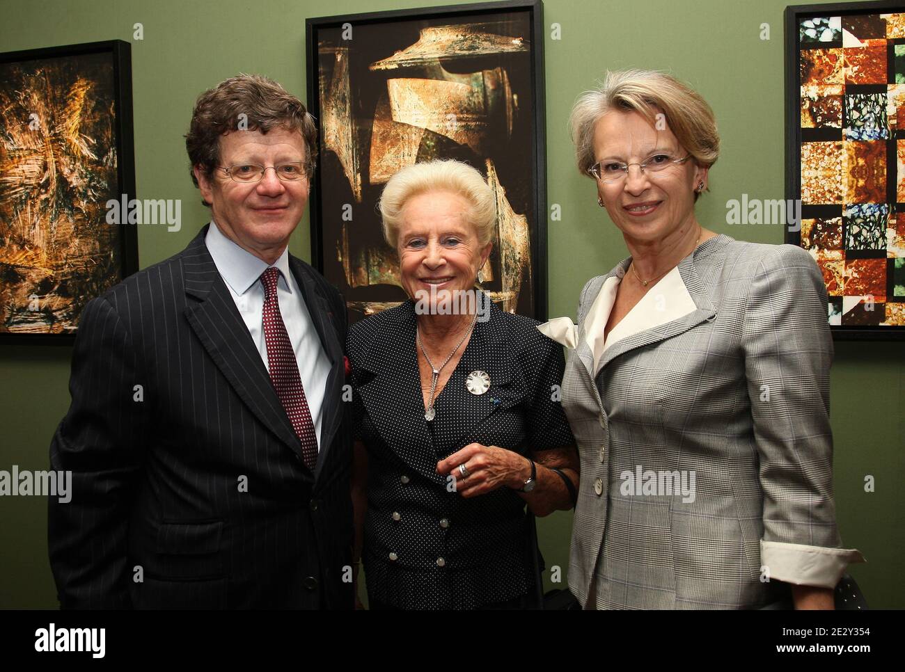 EXCLUSIVE: (L-R) Didier Aaron, Nicole Raffel (Olivier Dassault's mother ...