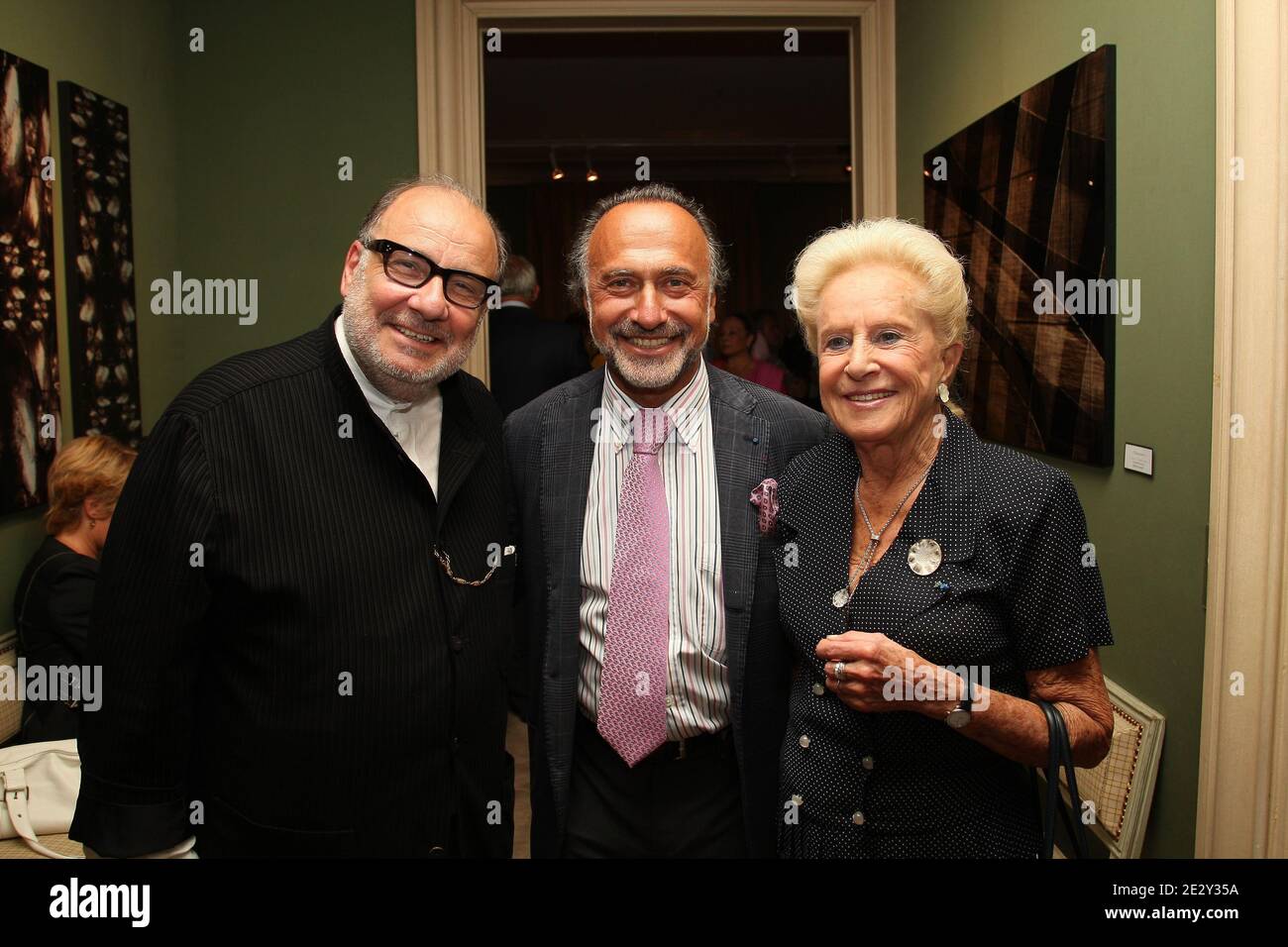 EXCLUSIVE: (L-R) Serge Moati, Olivier Dassault and Nicole Raffel ...