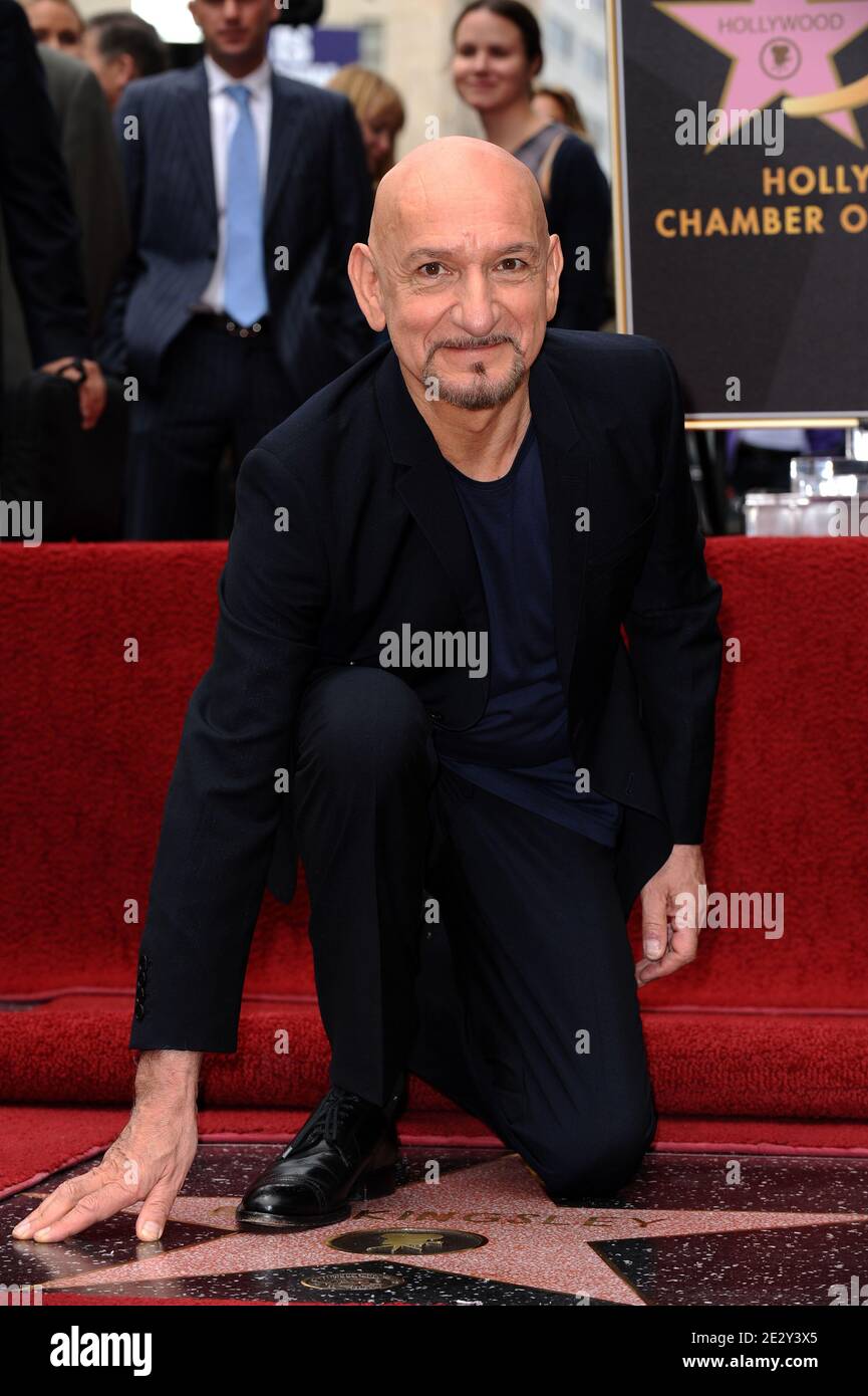 Actor Sir Ben Kingsley was honored with the 2,410th Star on the ...