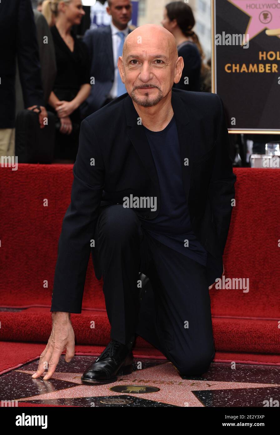 Actor Sir Ben Kingsley was honored with the 2,410th Star on the ...