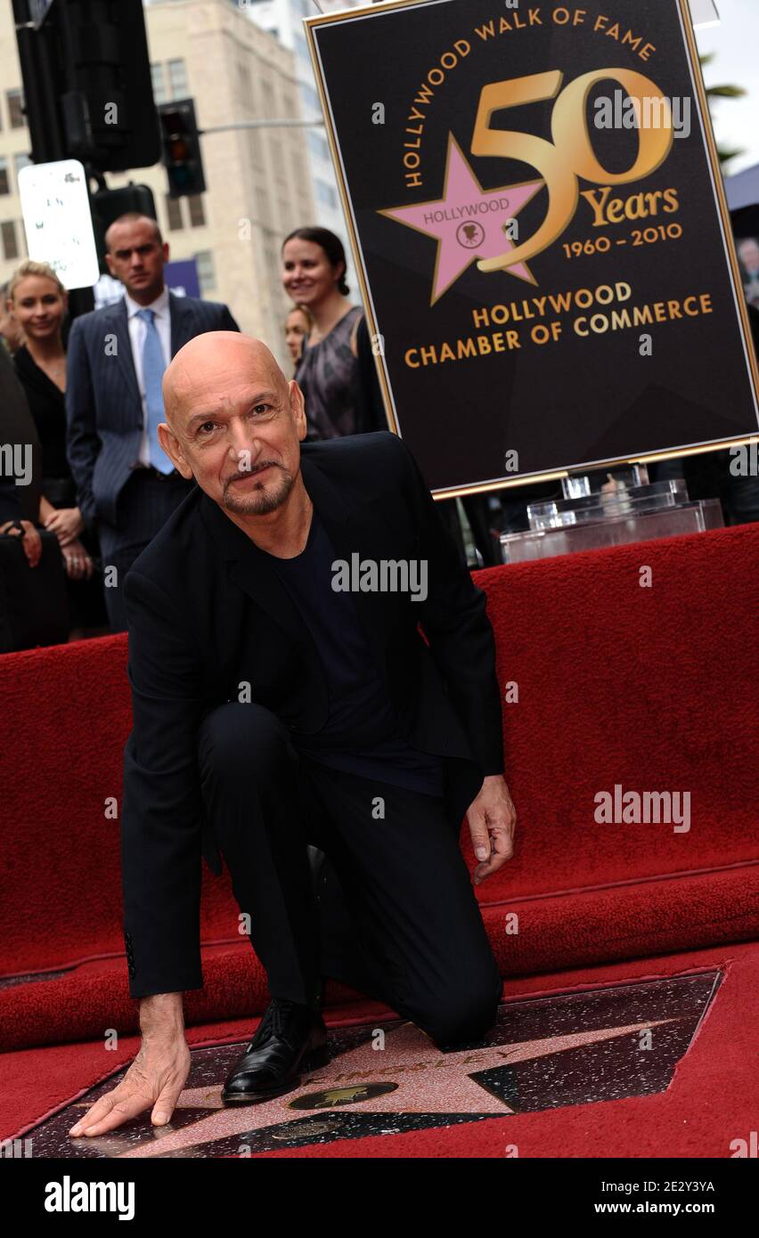 Actor Sir Ben Kingsley was honored with the 2,410th Star on the ...