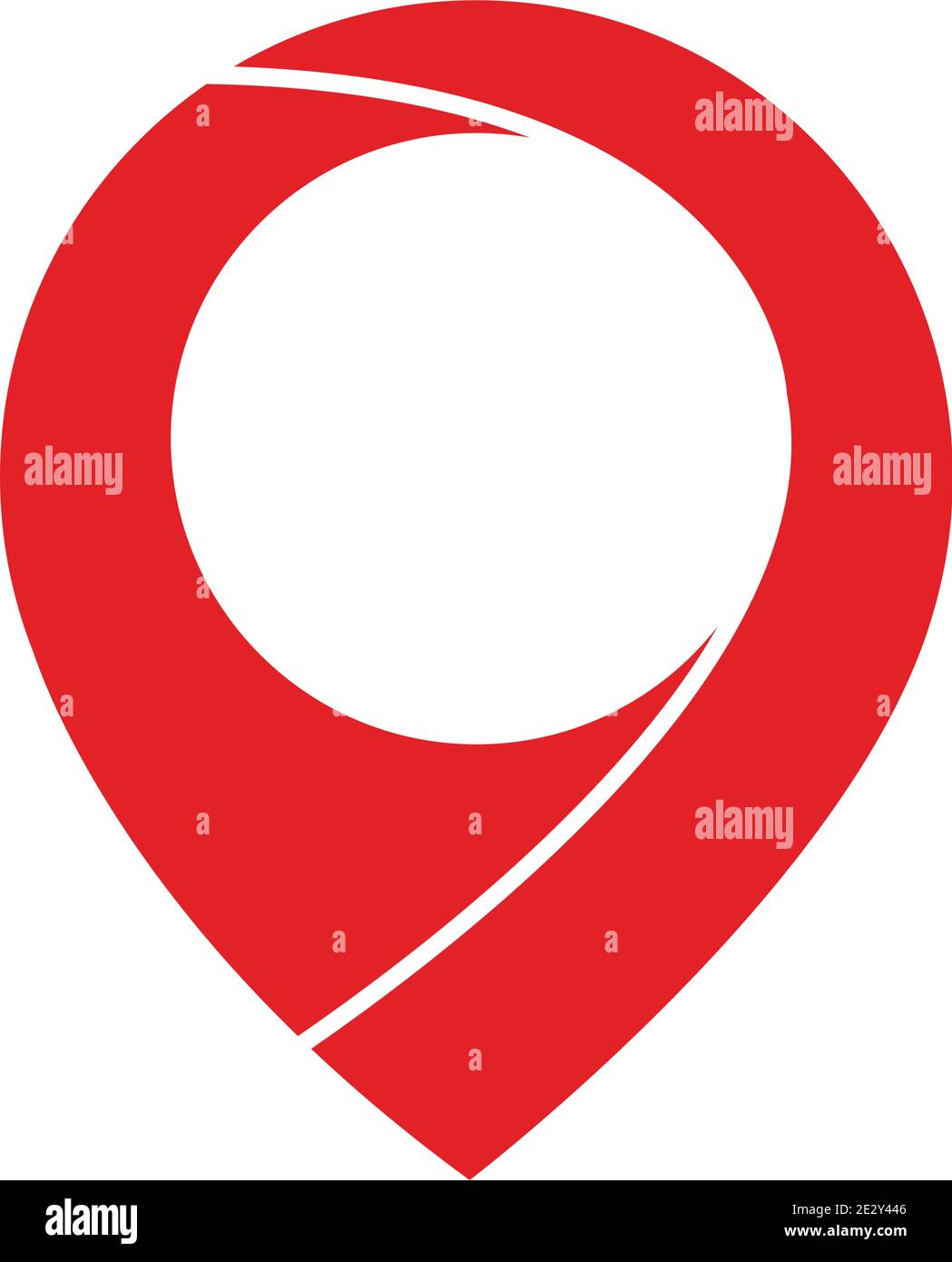 map point location pin vector icon for mapping and satellite allocation ...