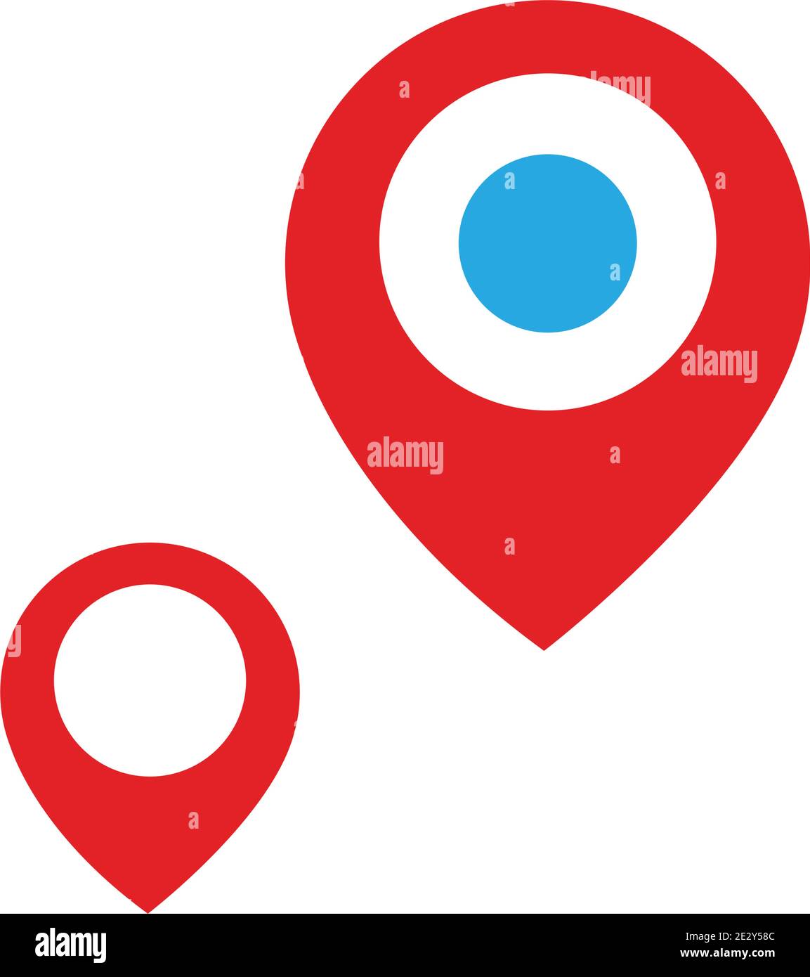 map point location pin vector icon for mapping and satellite allocation ...