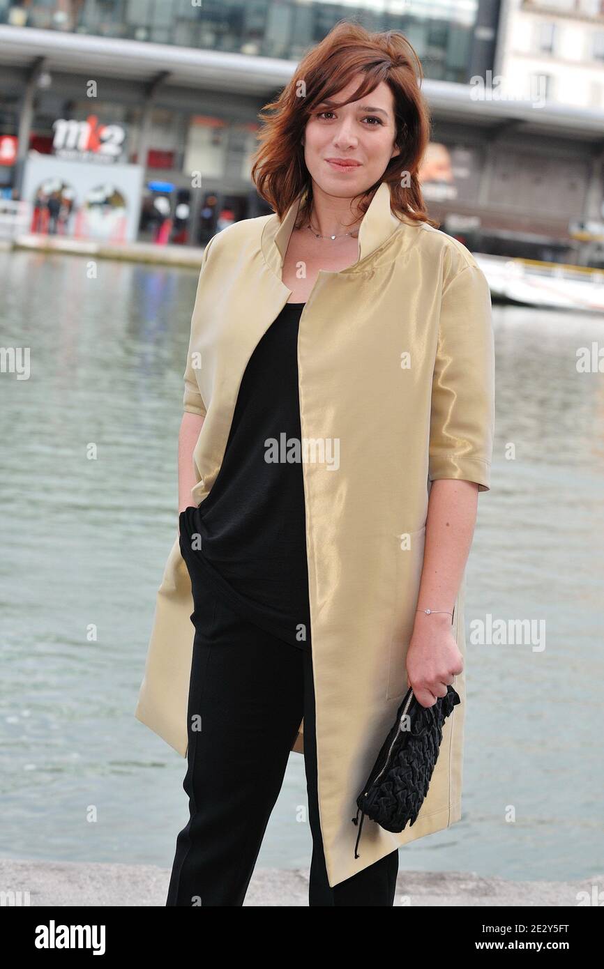 French actress Vanessa David posing prior to the screening of the movie ...