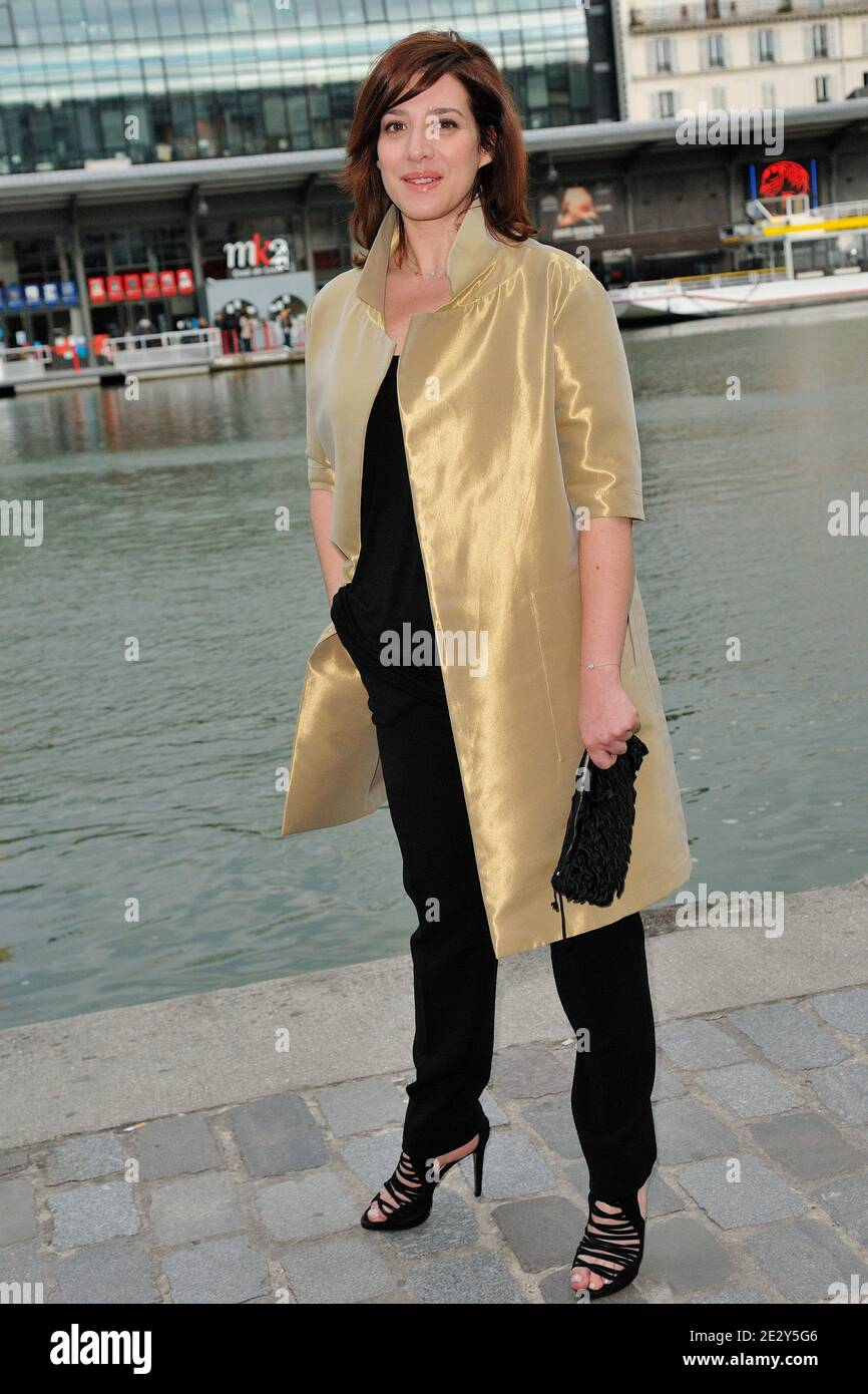 French actress Vanessa David posing prior to the screening of the movie ...