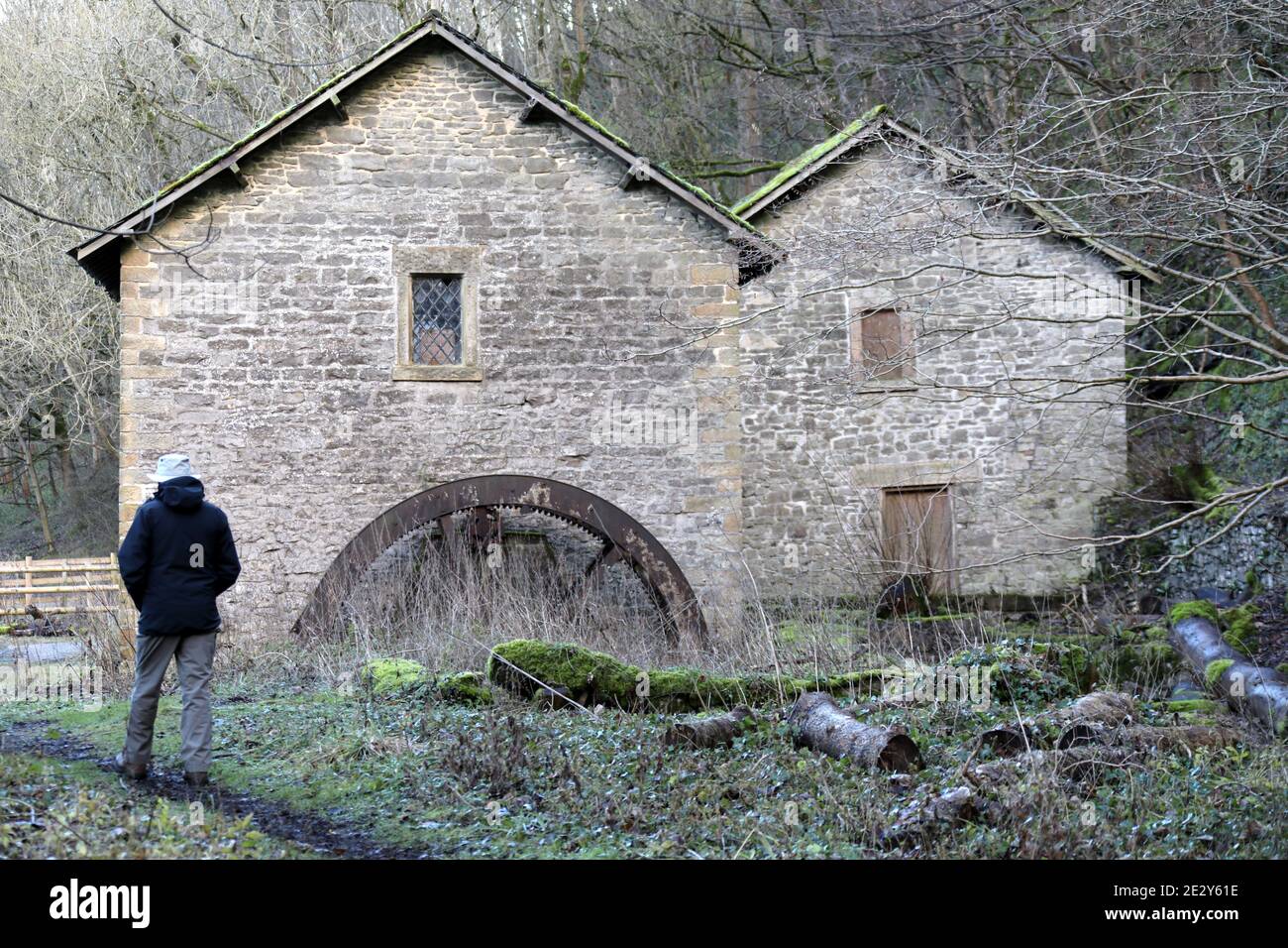 Old water wheel derelict mill hi-res stock photography and images - Alamy