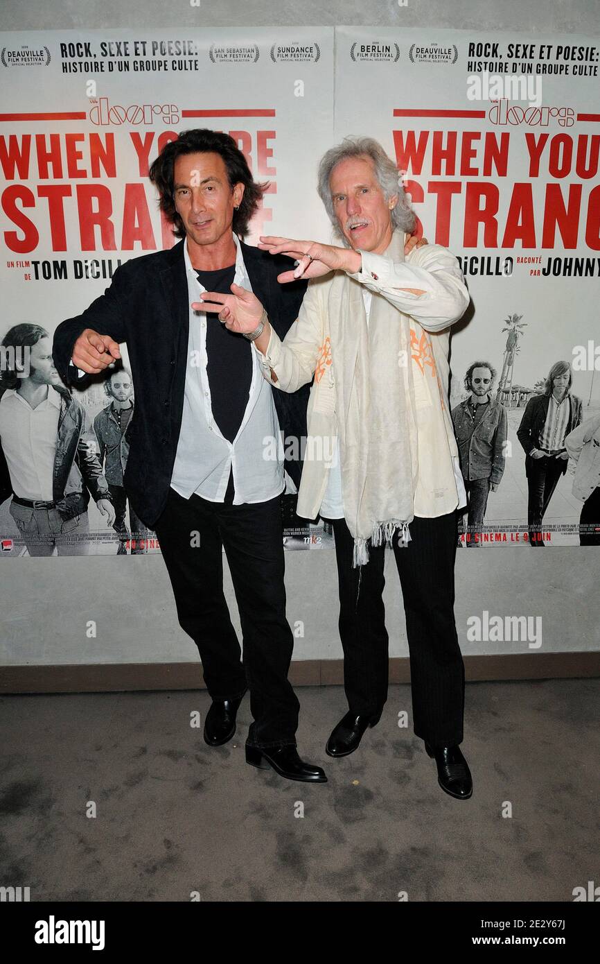 John Densmore (drummer of the rock group The Doors) and Director Tom ...