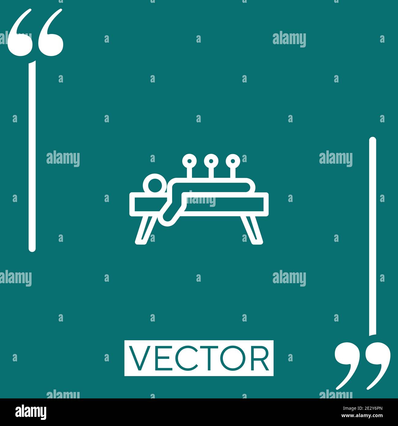 acupuncture vector icon Linear icon. Editable stroke line Stock Vector ...