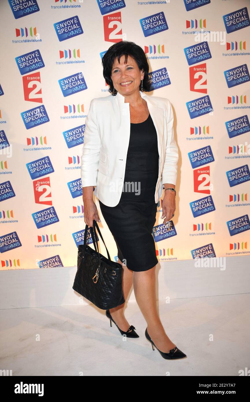 Anne Sinclair arriving for the 20th anniversary party of France 2 TV ...