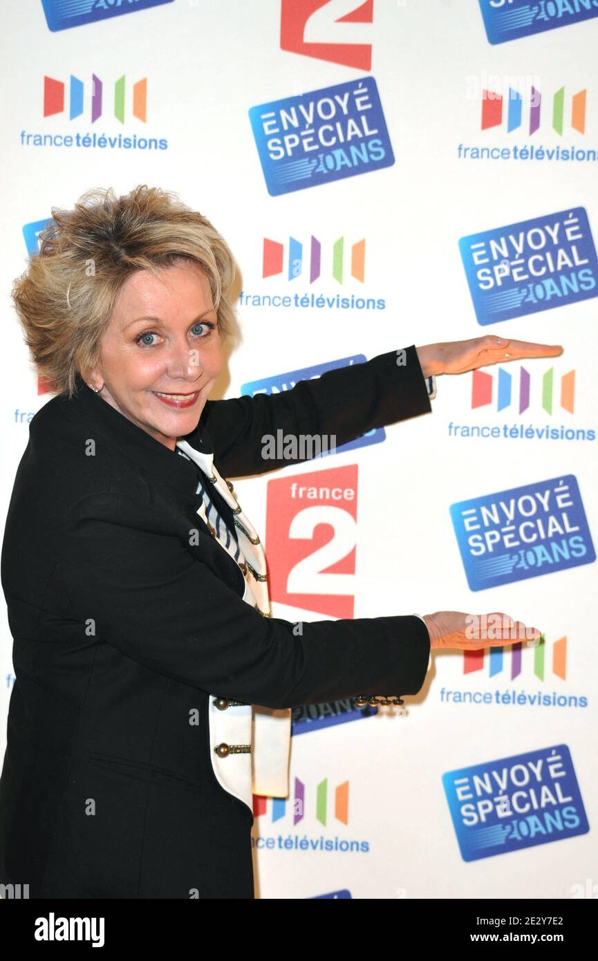 Francoise Laborde arriving for the 20th anniversary party of France 2 ...