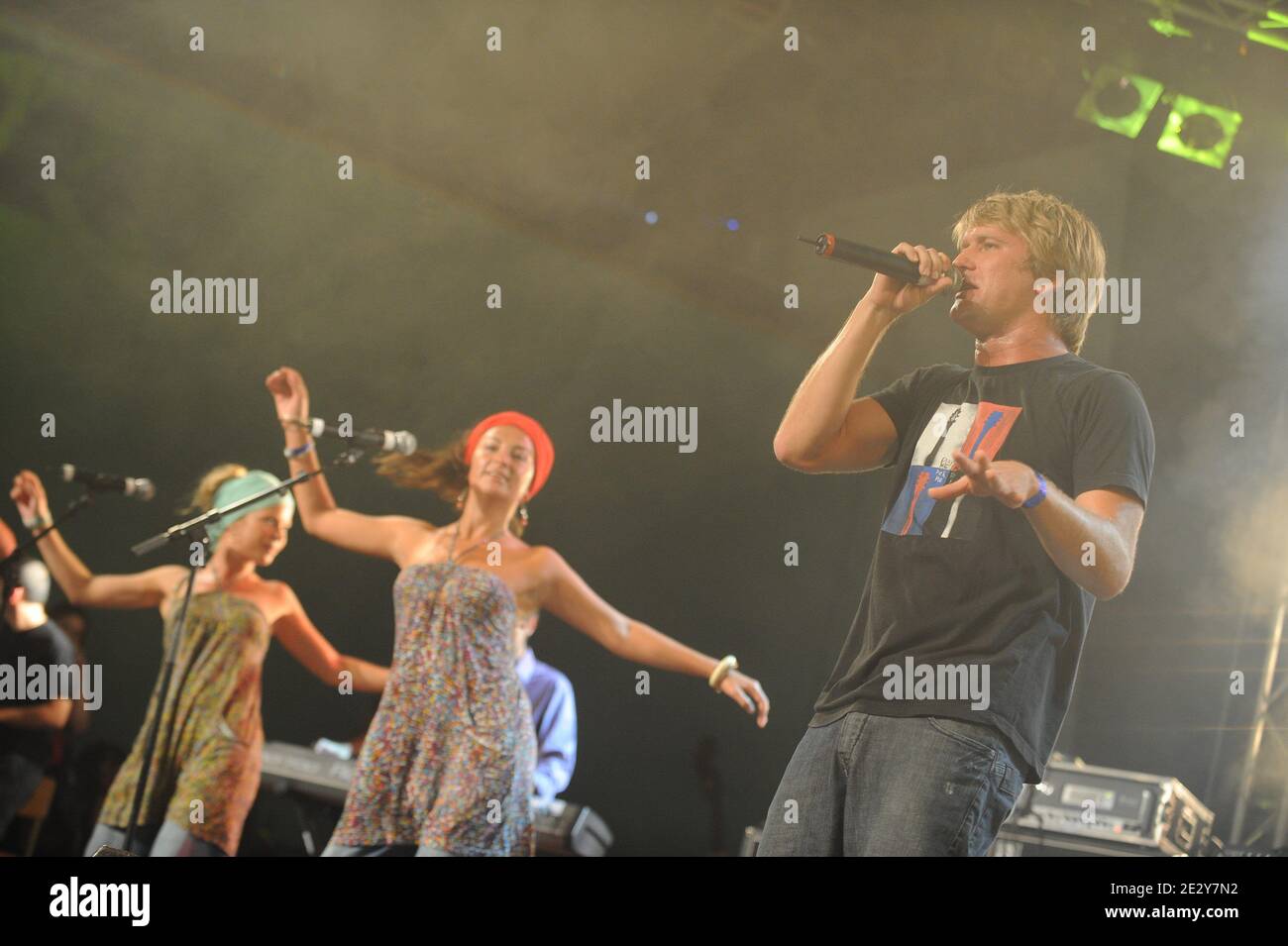 Tom Frager performs at the Fete de L'Espoir in Geneva, Switzerland on ...