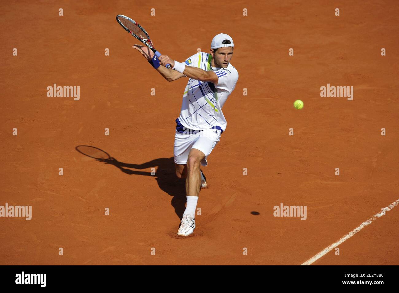 Austria's Jurgen Melzer in the 1/2 final round of the French Tennis ...