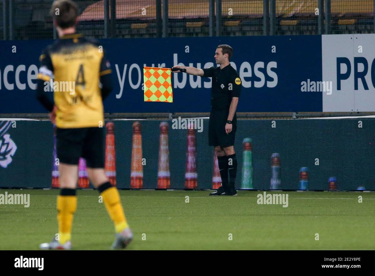 KERKRADE, NETHERLANDS - JANUARY 15: L-R: assistant referee Mark Janssen ...