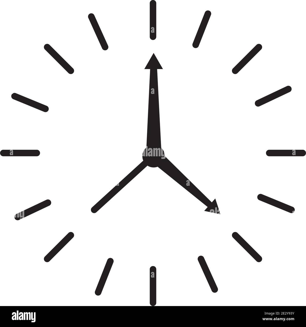 Analog clock 24 hours Stock Vector Images - Alamy