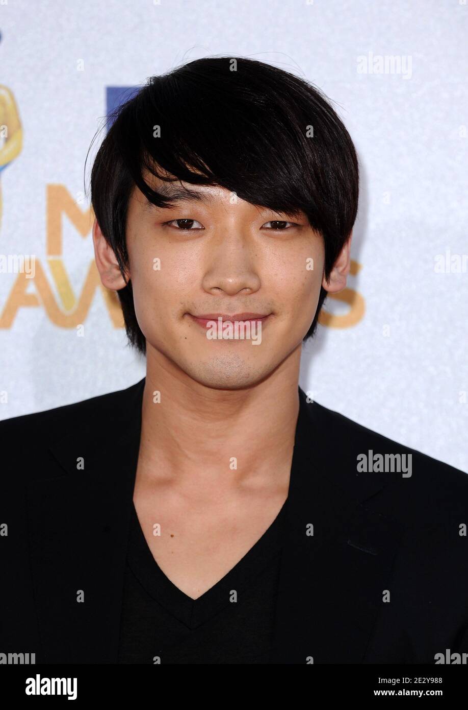 Rain attends the 2010 MTV Movie Awards held at the Gibson Amphitheatre ...