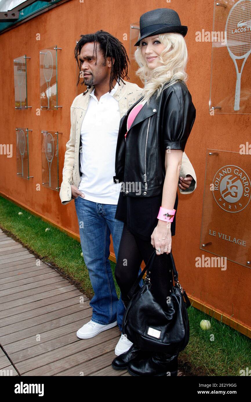 Christian Karembeu and wife Adriana Karembeu in the 'VIP Village ...