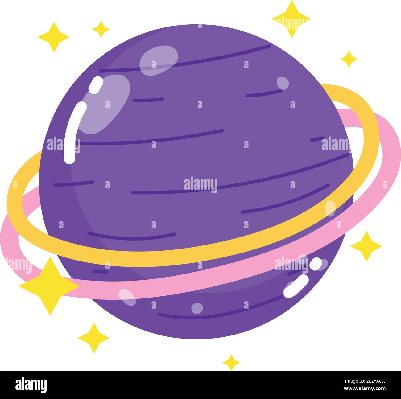 space planet astronomy adventure cosmos cartoon vector illustration ...