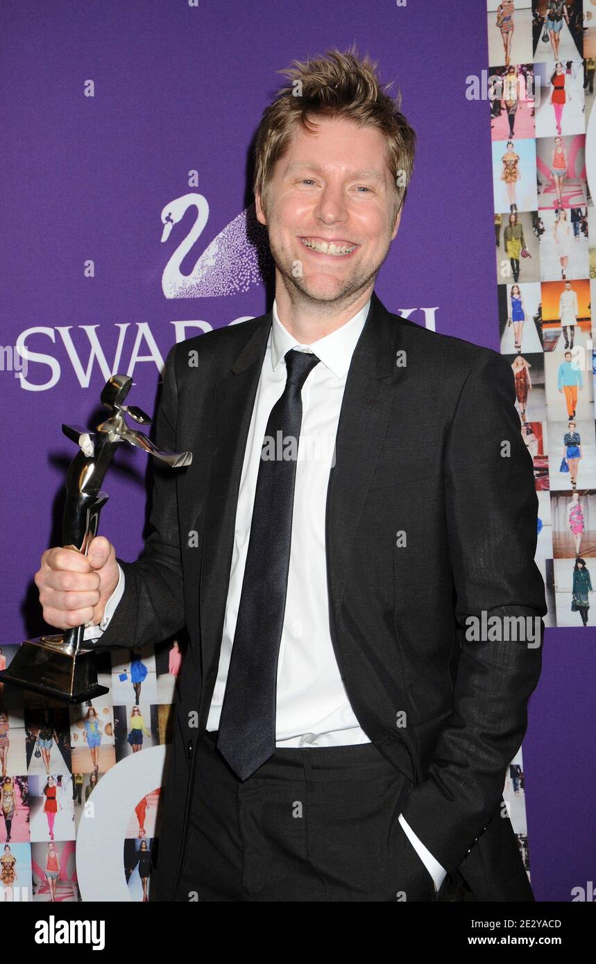 Christopher Bailey, winner International Award, in the press room of ...