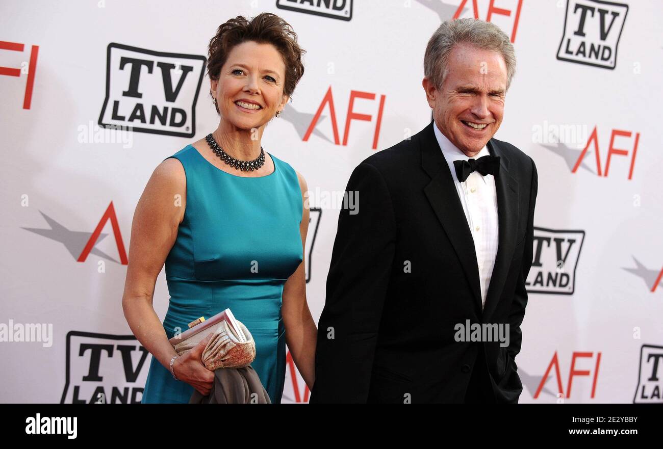 Annette Bening and Warren Beatty attend the 38th AFI Life Achievement ...