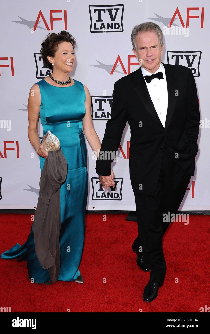 Annette Bening and Warren Beatty attend the 38th AFI Life Achievement ...