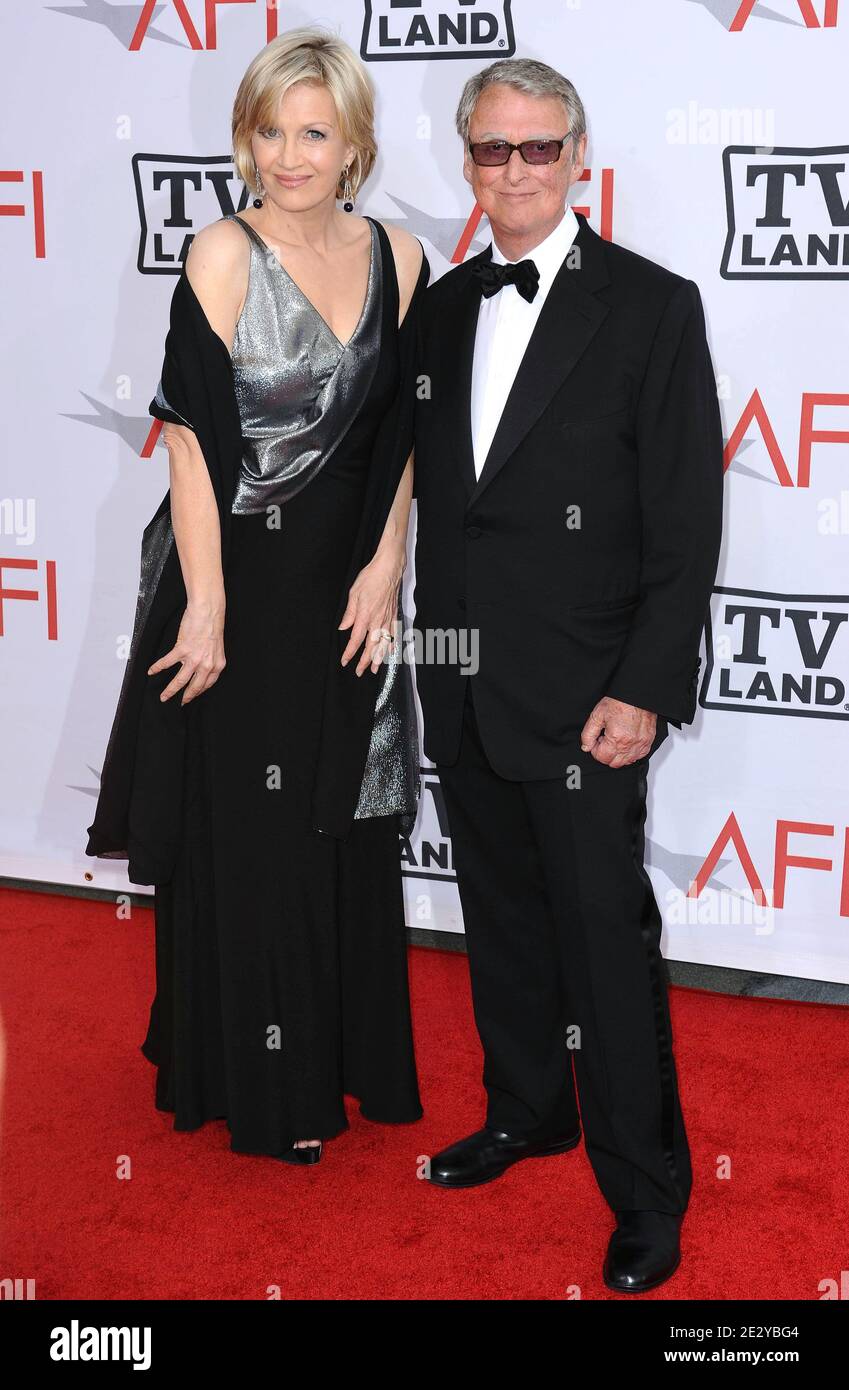 Diane Sawyer and Mike Nichols attend the 38th AFI Life Achievement ...